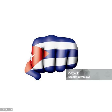 쿠바 국기와 흰색 바탕에 손을 벡터 일러스트 국가 관광명소에 대한 스톡 벡터 아트 및 기타 이미지 국가 관광명소 국기 기 Istock