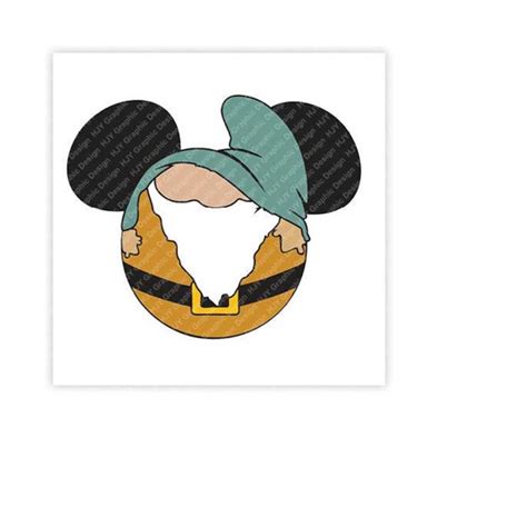 Bashful Snow White Seven 7 Dwarfs Mickey Mouse Head Inspire Uplift