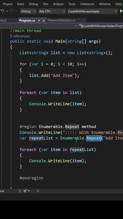 Dont Use For Loop In Csharp Add Item In The List Without Using For Loop Dotnet Linq Youtube