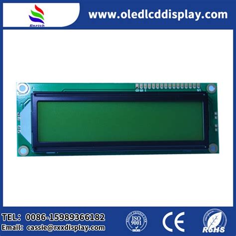 X Character LCD Module STN Positive Yellow Green COB Display For POS Machine