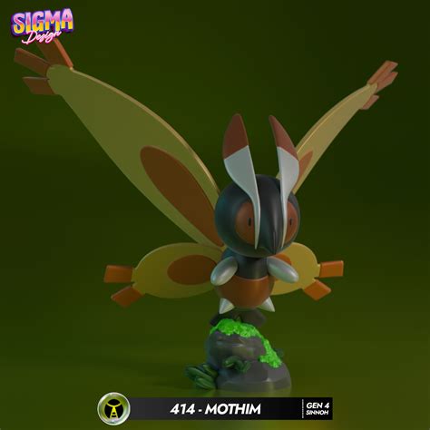 🐉 414 Mothim・archivo 3d Para Impresión 3d・cults
