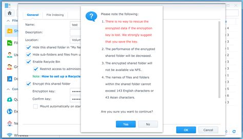 Synology Creating Encrypted Folders Sflanders