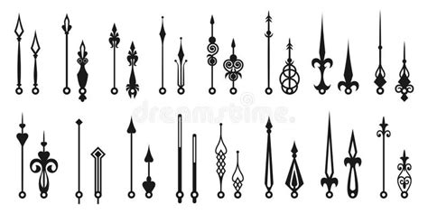 Clock Pointer Hand Watch Black Silhouette Chronometer Arrow Time