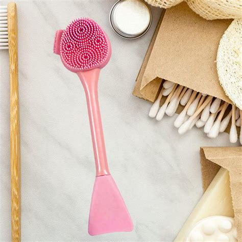 Cepillo De Limpieza Facial De Silicona De Doble Punta Cepillo Suave