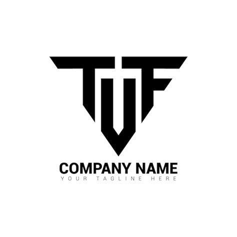 Premium Vector Tvf Letter Logo Design With White Background In