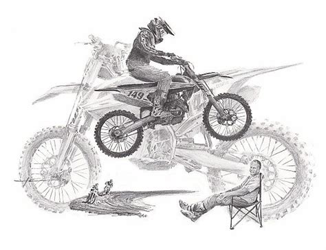Motocross Drawing At Explore Collection Of