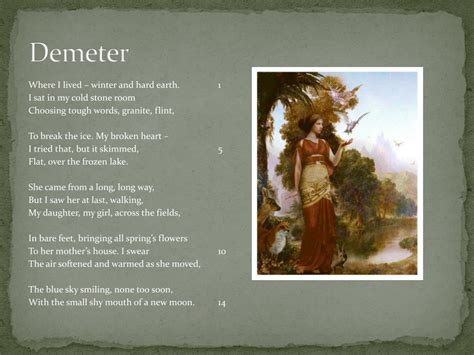 PPT Demeter PowerPoint Presentation Free Download ID