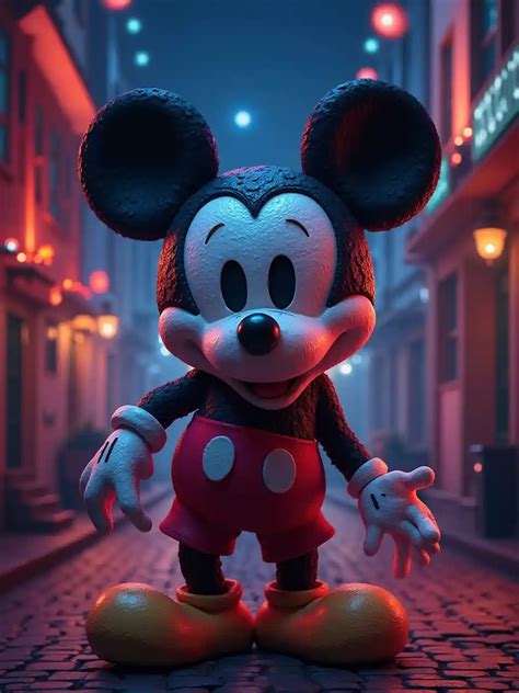 ميكي ماوس صورة سريالية مخدرة