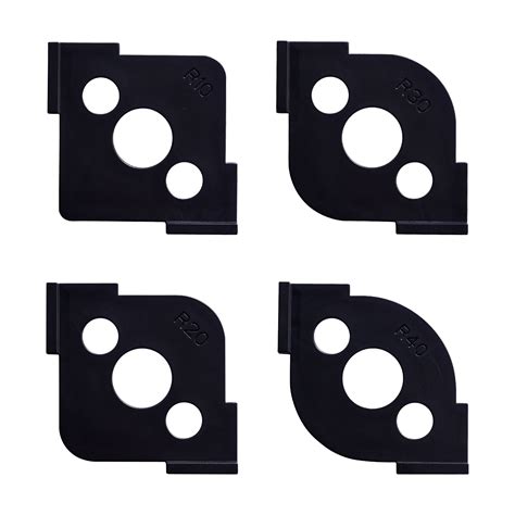 Set Of 4 Radius Jig Router Templates For Woodworking Australia Ubuy