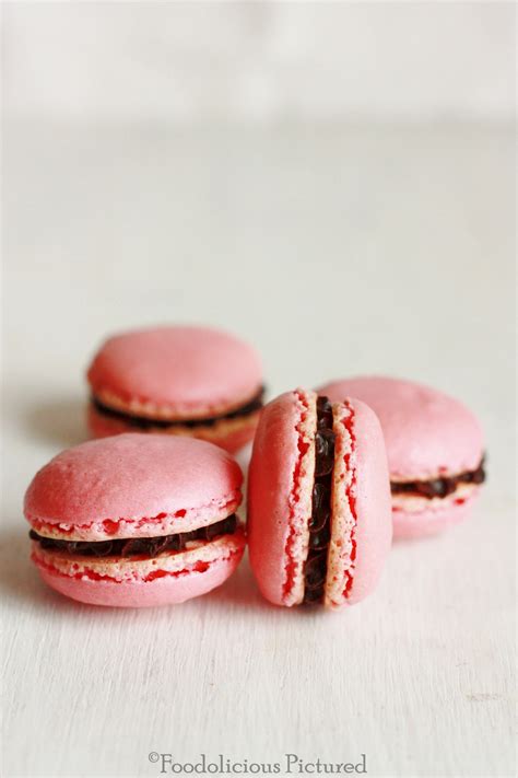 Rose Macarons Foodolicious Pictured