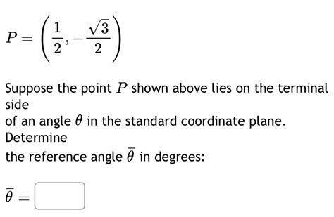 solved p 1 2 sqrt 3 2 suppose the point p shown above lies on