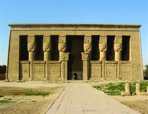 Front View Of The Temple Of Dendera Download Scientific Diagram