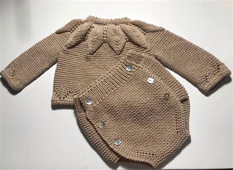 Cubrepañal De Punto De 0 A 9 Meses Chaqueta Bebe Punto Ropa Tejida