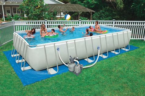 Pool Make Easier Intex Rectangular Pool