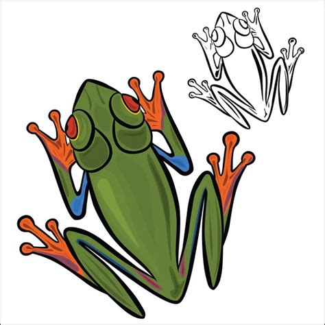 ᐈ Tree frog drawing stock drawings Royalty Free tree frog vectors download on Depositphotos