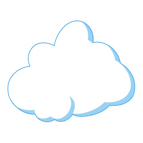 もくもく雲【iconb1042】 【無料イラスト・アニメーション素材｜】