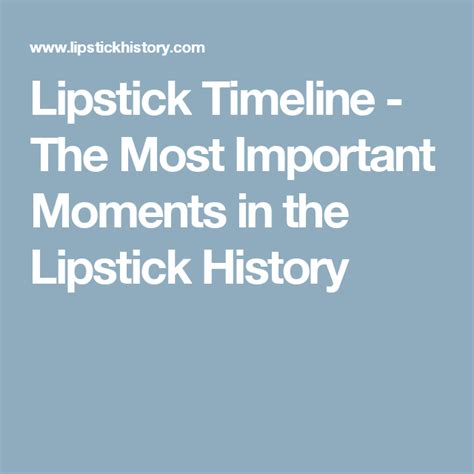 The History Of Makeup Timeline Mugeek Vidalondon