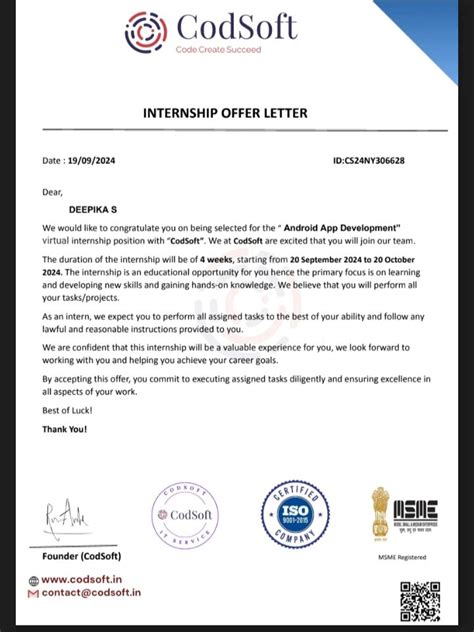 deepika s on linkedin internship codsoft