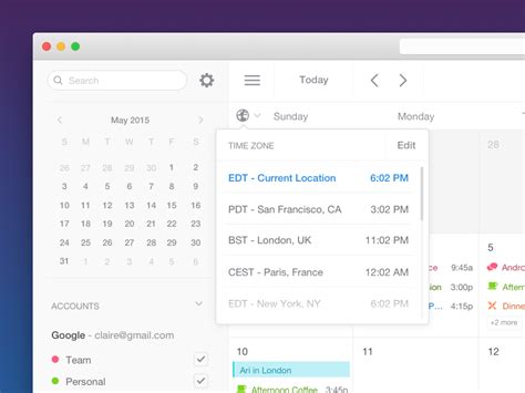 Time Zone Time Zones Web Design Examples Zone