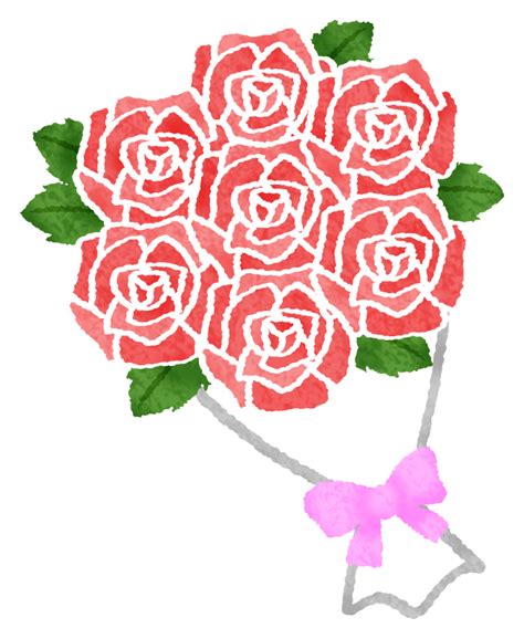 白薔薇（白バラ）の無料イラスト フリーイラスト素材集 ジャパクリップ