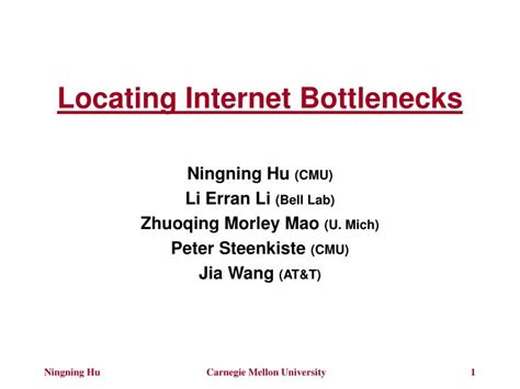 PPT Locating Internet Bottlenecks PowerPoint Presentation Free Download ID 3364792