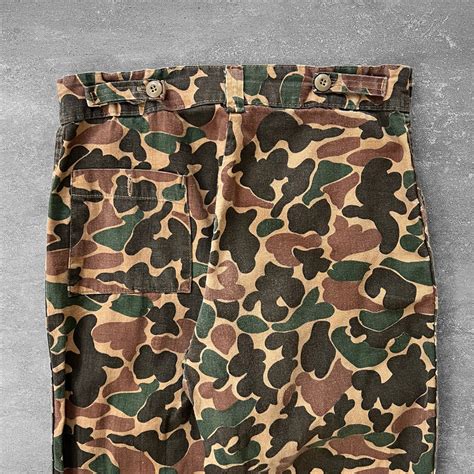 1970s Frog Skin Camo Pants Talon Zipper 31 X 29 Ametora