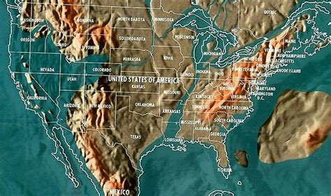 Future Map Of The United States By Gordon Scallion Geographical Map