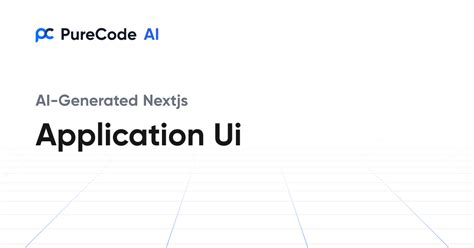 Quick Nextjs Application Ui Ui Setup With Ai