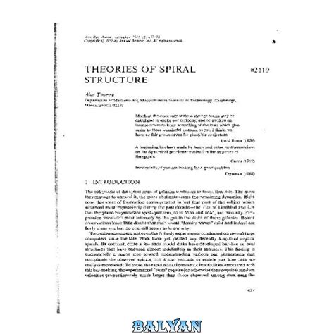 دانلود کتاب Theories Of Spiral Structure بلیان