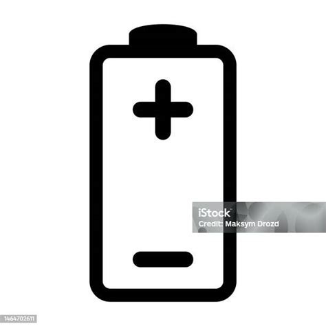 더하기 기호와 빼기 기호가 있는 배터리 아이콘입니다 0명에 대한 스톡 벡터 아트 및 기타 이미지 0명 가득 찬 검은색 Istock