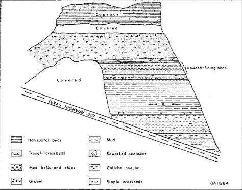 Outcrop Sketch Illustrating The Thinly Bedded Sand And Mud Facies Download Scientific Diagram