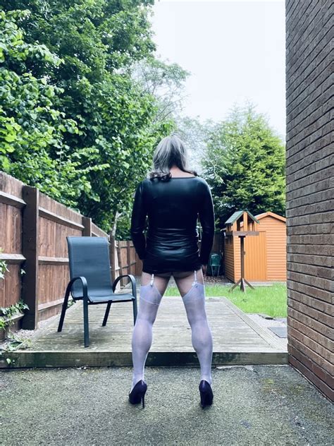 Crossdresser Kellycd In Black Pvc Dress 59 Pics Xhamster