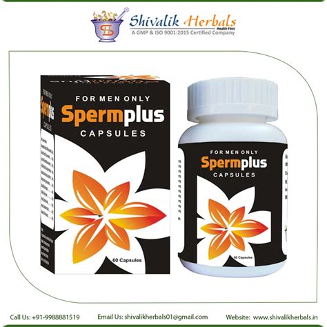 Herbal Sperm Increase Capsules Low Sperm Count Male Infertility