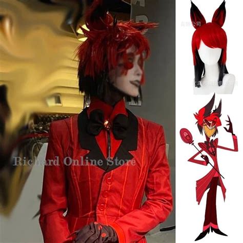 Anime Hazbin Cosplay Hotel Alastor Uniform Costume Uniform Suit Outfit
