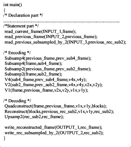 Pseudo Code Of The QSDPCM Algorithm Download Scientific Diagram