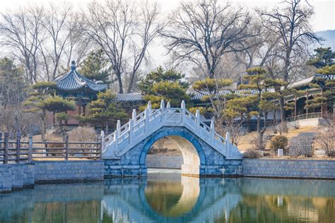 山西太原晋祠公园景观图片 包图网企业站