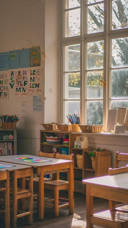 Free Sunny Classroom Interior Image Classroom Sunlight Education