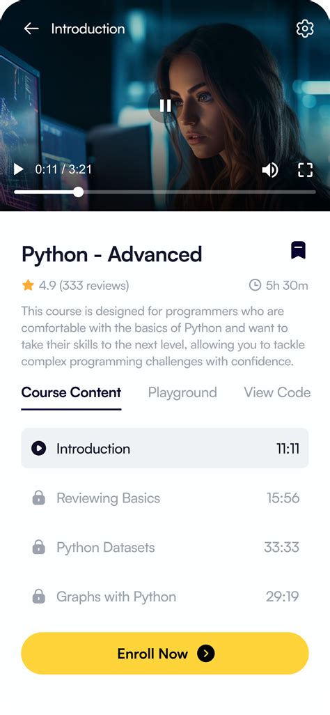 Python Coding Course Mobile App Ui Design Programming Behance
