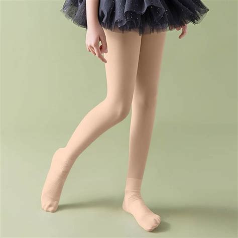 Dazeni Girls Opaque Tights Soft Cotton Seamless School Dress Tights