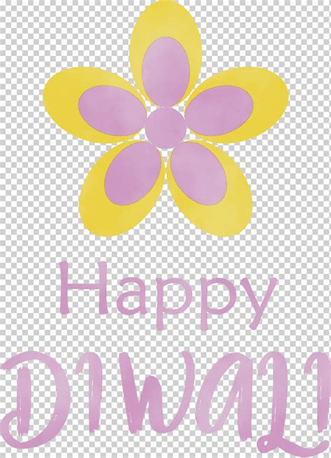 플로랄 디자인 해피 디 왈리 해피 디파 왈리 수채화 페인트 습식 잉크 라일락 M Png Klipartz