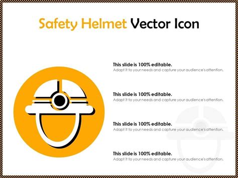 Safety Helmet Vector Icon Ppt Powerpoint Presentation Model Sample