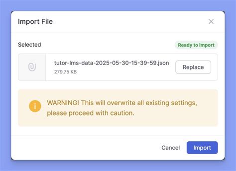 Documention How To Import Export Tutor Lms Courses