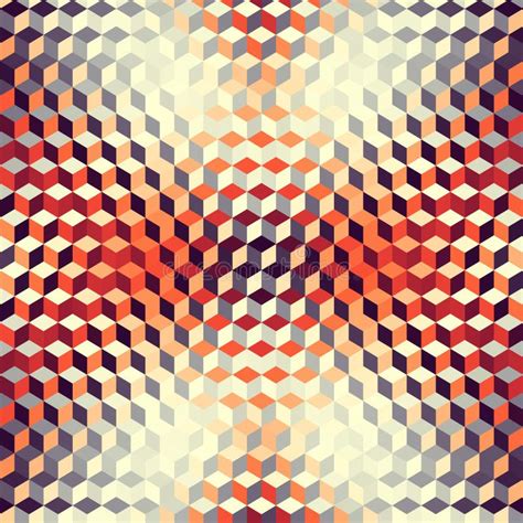 Geometric Seamless Pattern Of A Cubes In Low Poly Style Stock Vector Illustration Of Seamless