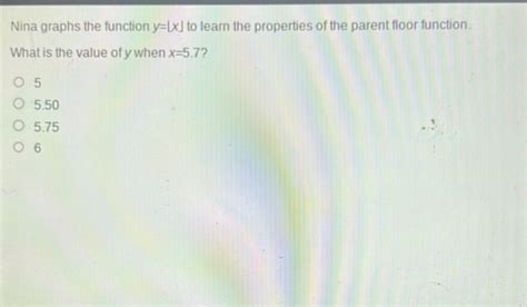 Nina Graphs The Function Y X To Learn The Studyx