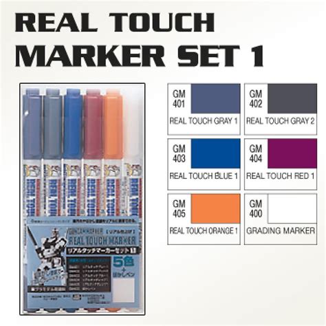 Real Touch Marker Set 1 ⋆ Time Machine Hobby