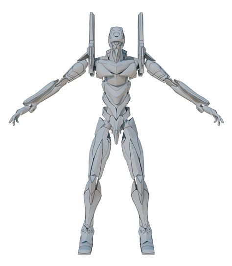 Artstation Eva 00 Base Model Game Assets