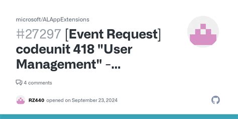 [event request] codeunit 418 user management
