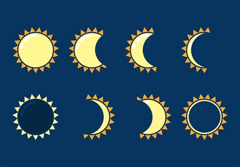 Solar Eclipse Icon Vector 156888 Vector Art At Vecteezy
