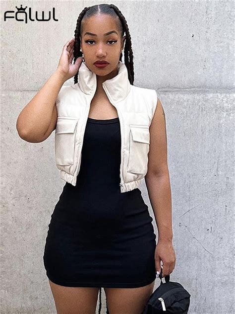 Fqlwl Есенни модни черни якета за жени 2022 г Едноцветни палта с цип Връхни палта Жилетка