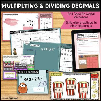 Th Grade Math Decimals Activities Bundle Decimal Operations TPT